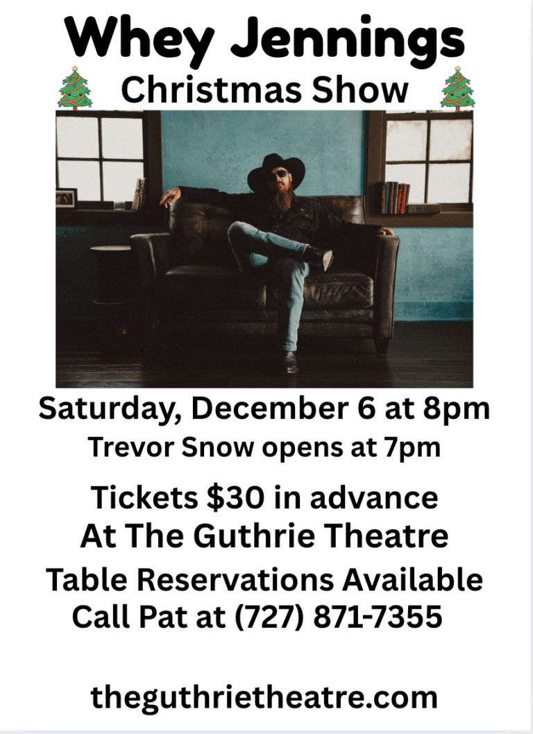 Get Tickets - Whey Jennings 12-6 - The Guthrie Theatre